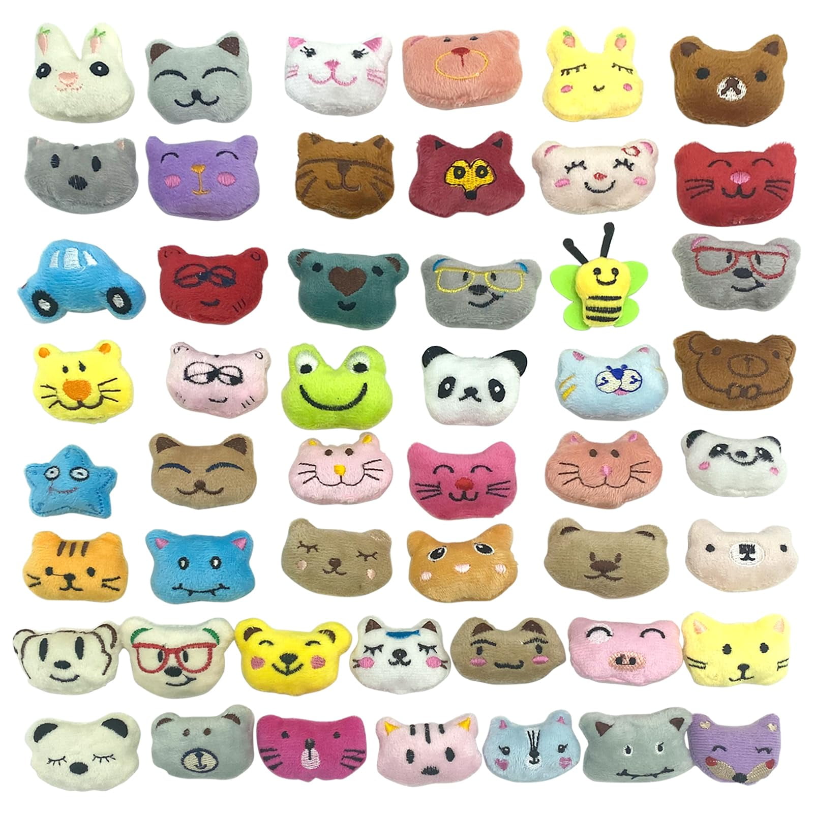 GADMEXILY 50 PCS Mini Stuffed Animal Plush Toys Set, Cute Small Stuffed ...