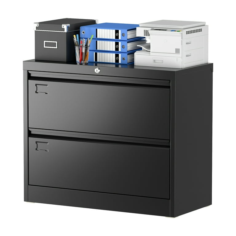 Legal File Cabinet 2 Drawer File Cabinet With Lock, Steel Mobile