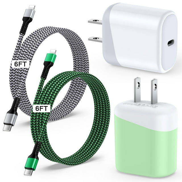 GAEF USB C Charger Block Cable Compatible for iPhone,2Pack Fast ...