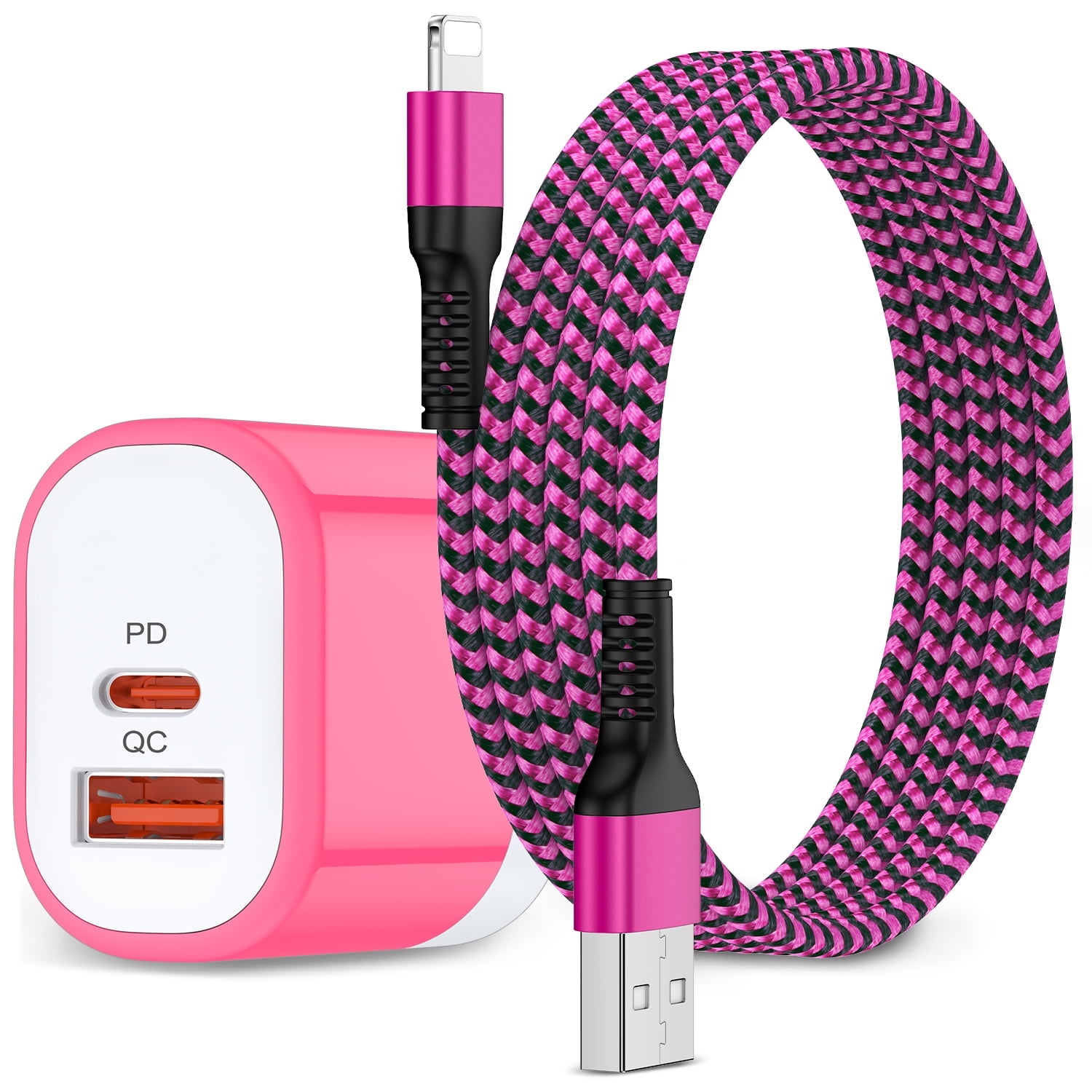 GAEF USB C Charger Compatible for iPhone,Dual Port Charger Adapter W ...