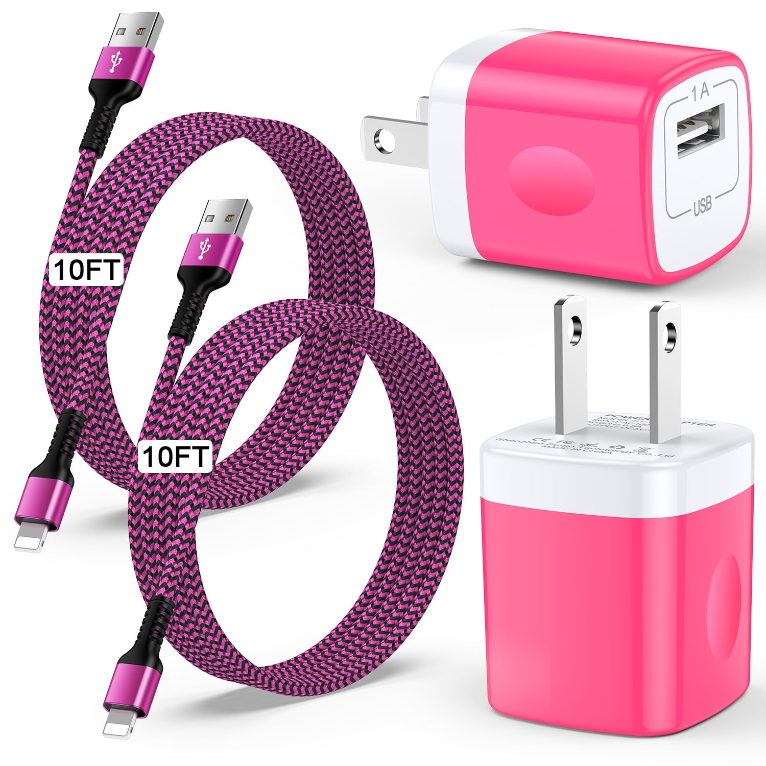 Compatible for iPhone Charger Block, 2 Pack Wall Charger Adapter with ...