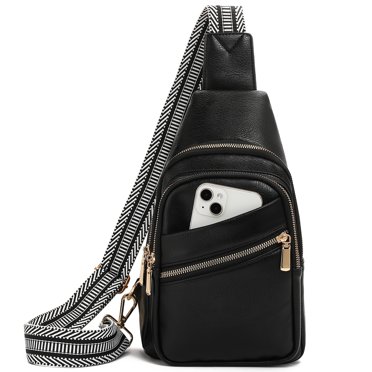 YOMYM Women's Leather Crossbody Sling Bag, Small Shoulder Purse with ...