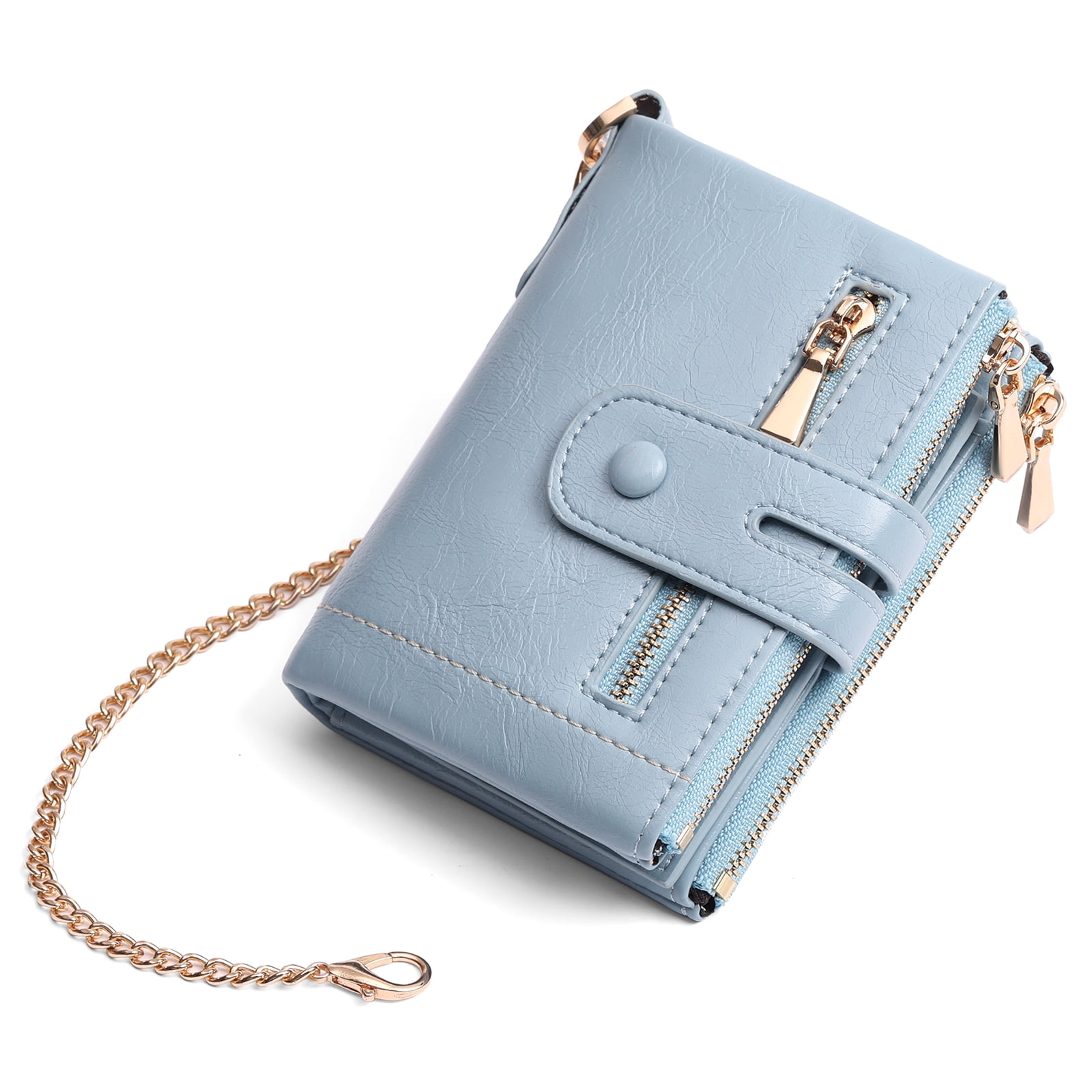 GAEKEAO Leather Wallets for Women with Zipper and Coin Pocket,RFID ...