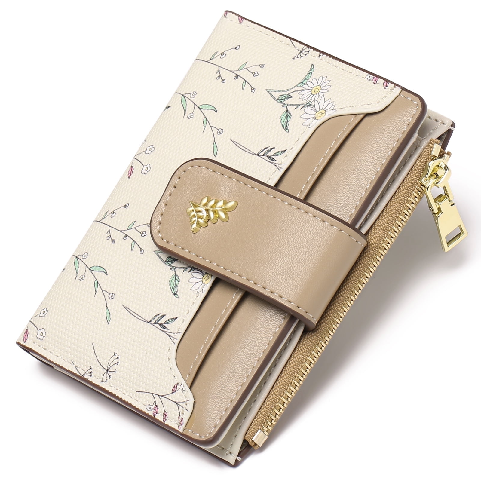 GAEKEAO Small Wallet for Women Slim Bifold Leather Credit Card Holder ...