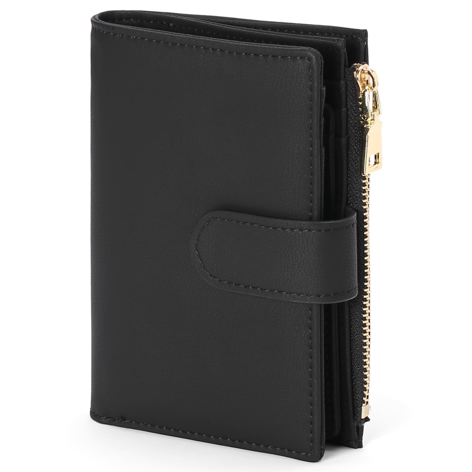 GAEKEAO Small Wallets for Women Leather RFID Blocking Bifold Zipper ...