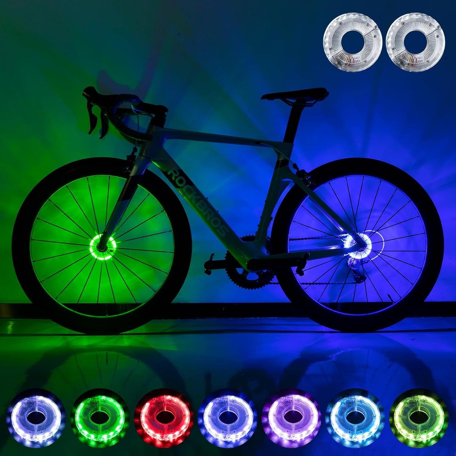 GAEKOL Bike Wheel Light Bike Tire Light USB Rechargeable & Waterproof ...