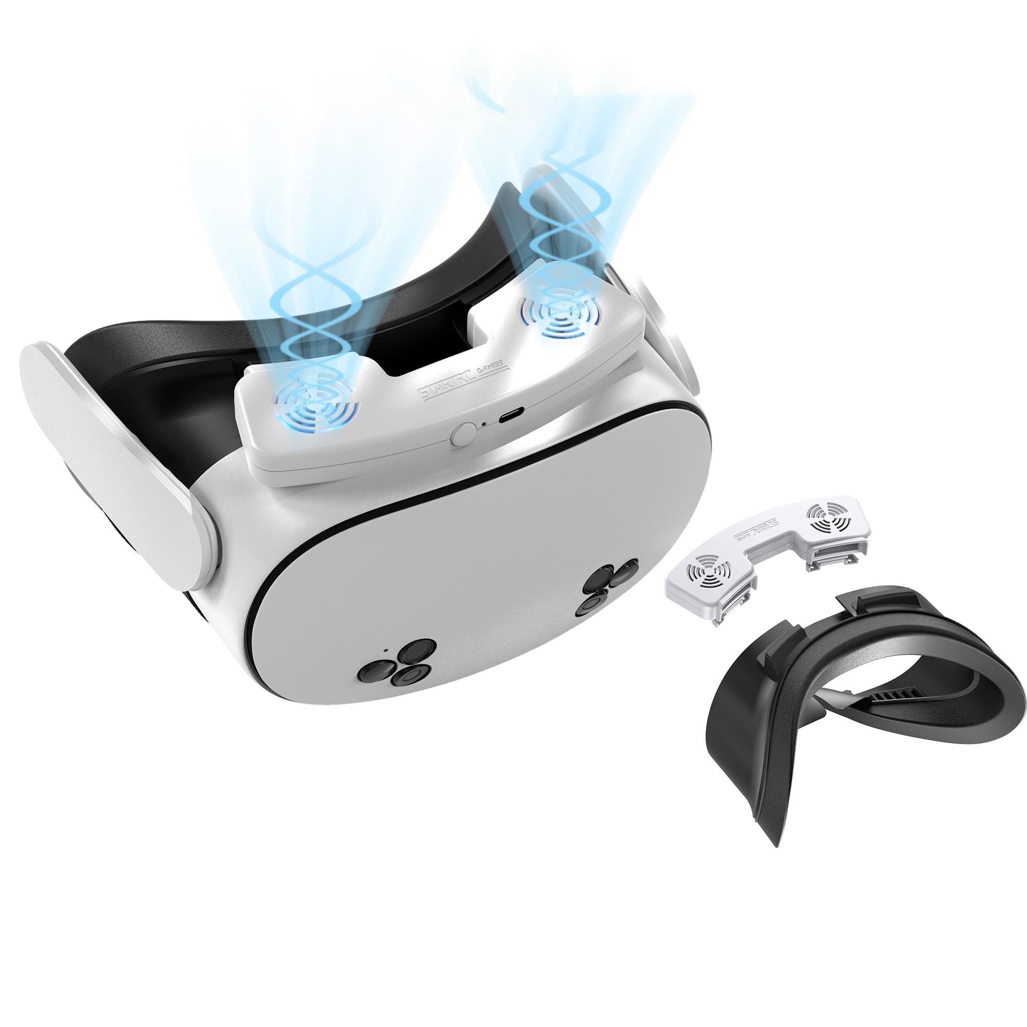 GAEKOL Face Cover Pad with Cooling Fan for Meta/Oculus Quest 3S ...