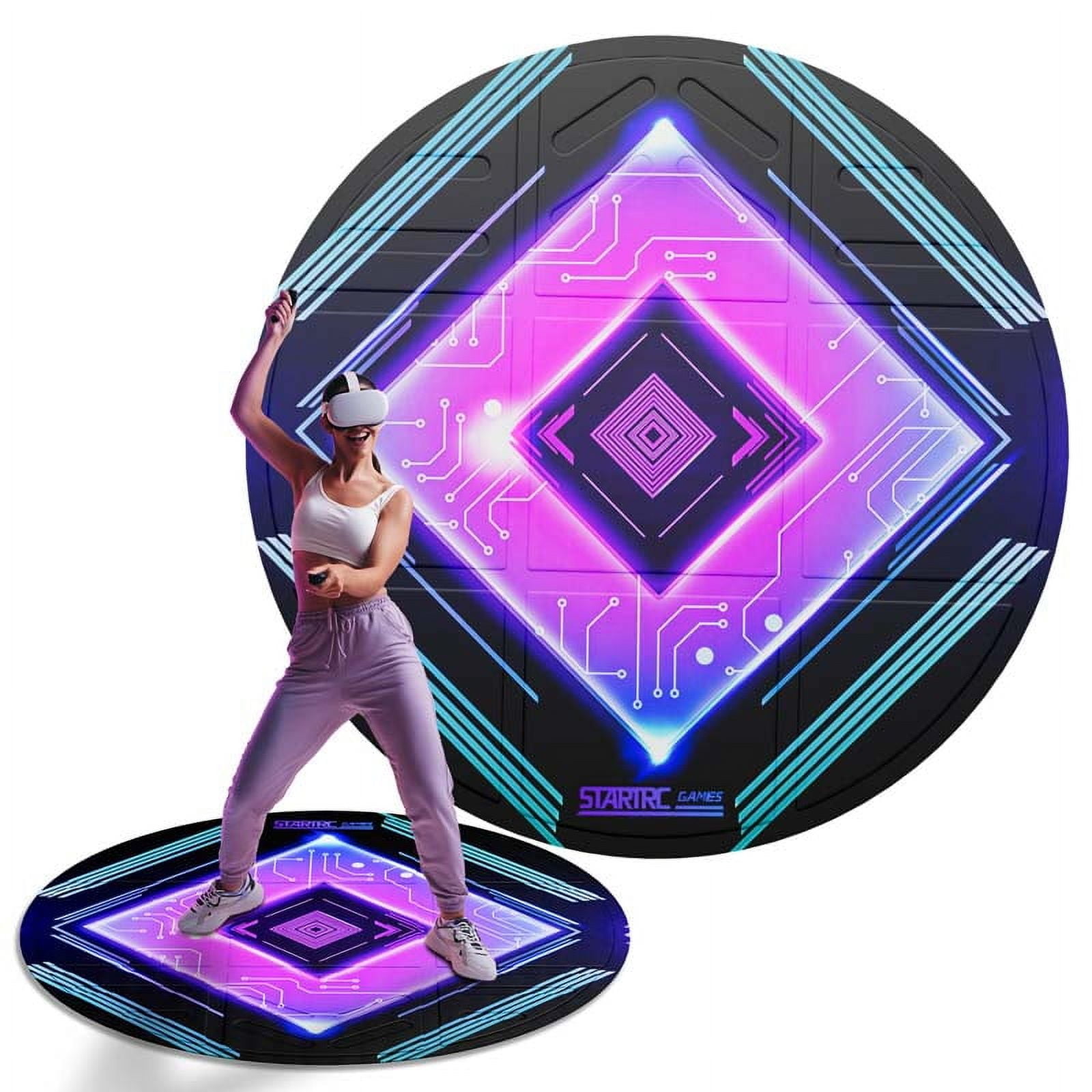 GAEKOL Foldable VR Mat for Meta Quest 3, Round Anti Fatigue Large Mat ...