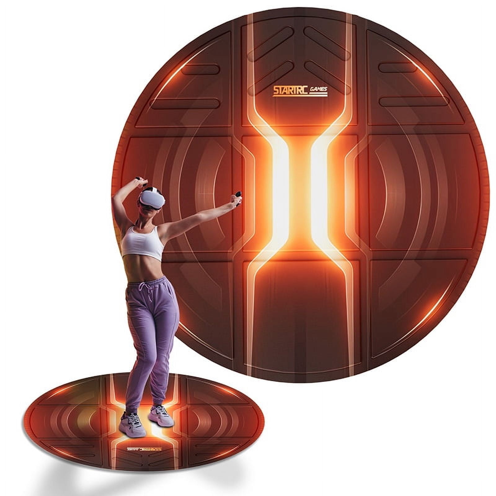 GAEKOL Foldable VR Mat for Meta Quest 3, Round Anti Fatigue Large Mat ...