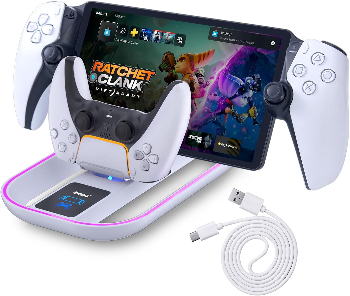 GAEKOL PS5 Portal Charging Station for Playstation Portal Remote Player ...