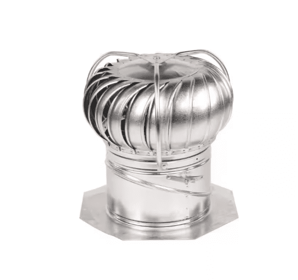 GAF Master Flow 12 in. Galvanized Externally Braced Dual-Bearing Wind ...