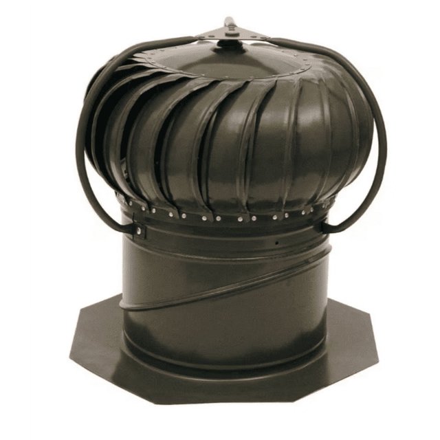 GAF Master Flow 12 in. Weathered Wood Galvanized Externally Braced Dual ...