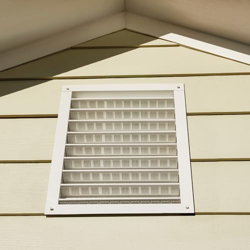 GAF Master Flow 14 in. x 24 in. Aluminum Wall Louver Static Vent ...