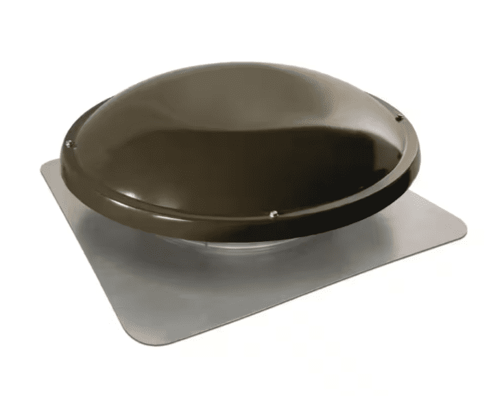 GAF Master Flow 1500 CFM Weathered Wood Power Roof Mount Attic Fan ...