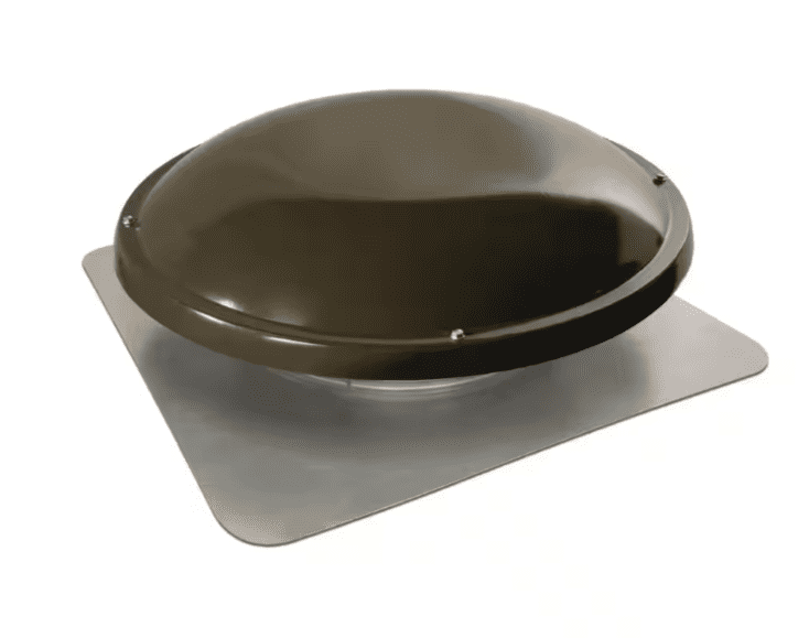 GAF Master Flow 1500 CFM Weathered Wood Power Roof Mount Attic Fan with ...