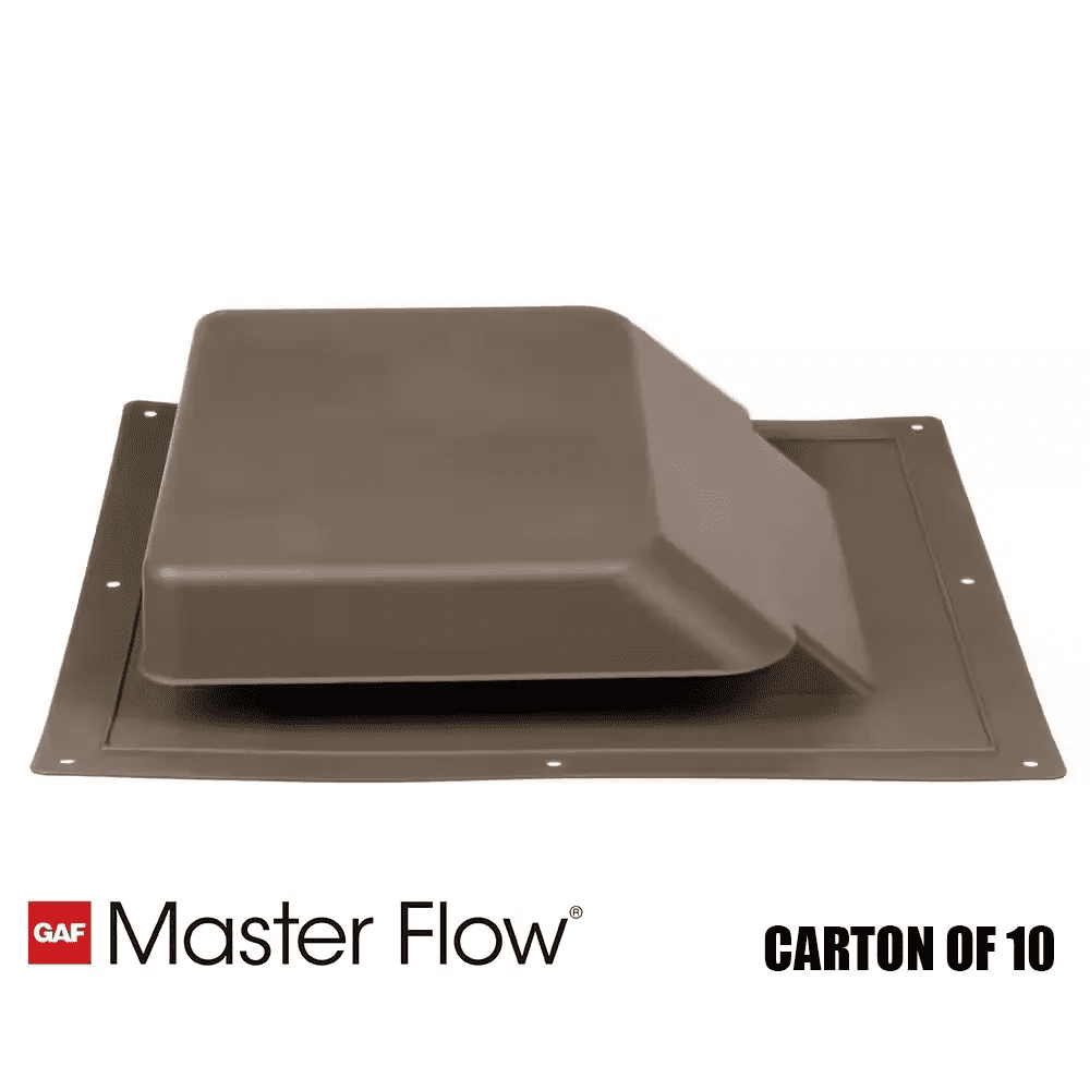 GAF Master Flow 37 sq. in. NFA High Impact Resin Super Low-Profile ...