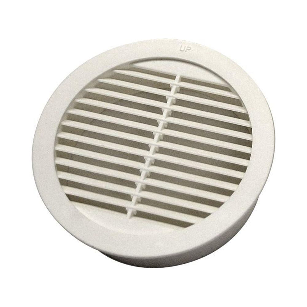 GAF Master Flow 4 in. Resin Circular Mini Wall Louver Soffit Vent in ...