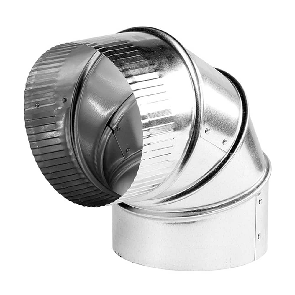 GAF Master Flow 4 in. 90 Degree Round Adjustable Elbow 30 Guage ...
