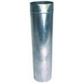 GAF Master Flow 4 in. x 2 ft. Galvanized Steel Round Metal Duct Pipe 26 ...