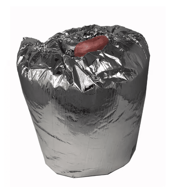 GAF Master Flow 5 in. Dia x 5 ft. Length Ductwork Insulation Sleeve - R ...