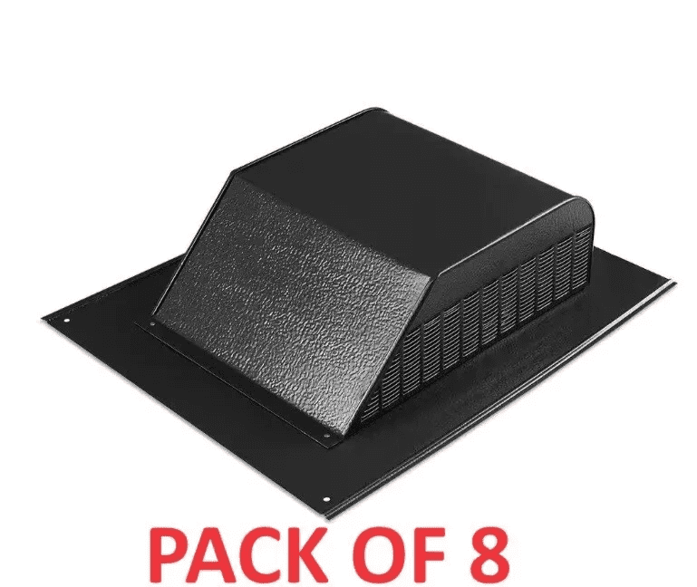 GAF Master Flow 60 sq. in. NFA Aluminum Slant Back Roof Louver Static ...