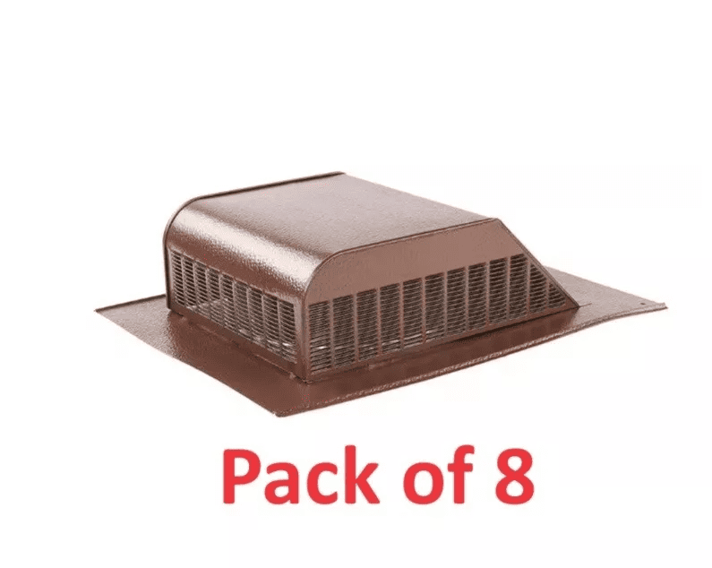 GAF Master Flow 60 sq. in. NFA Aluminum Slant Back Roof Louver Static ...