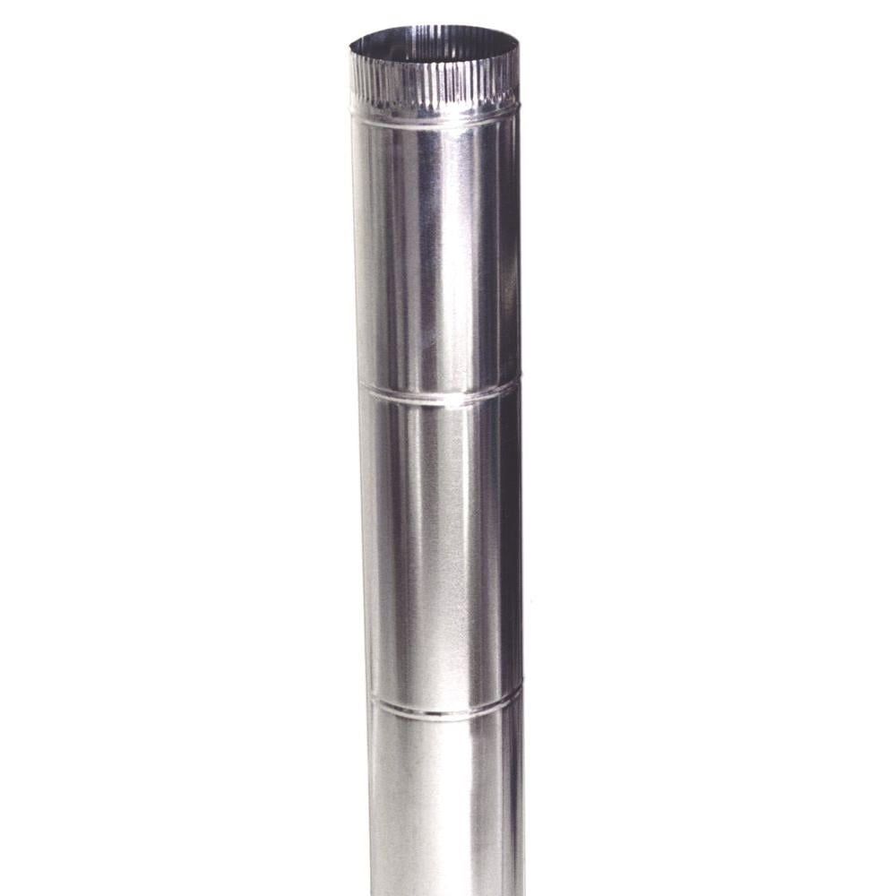 GAF Master Flow 10 in. x 5 ft. Beaded Metal Duct Pipe - Walmart.com
