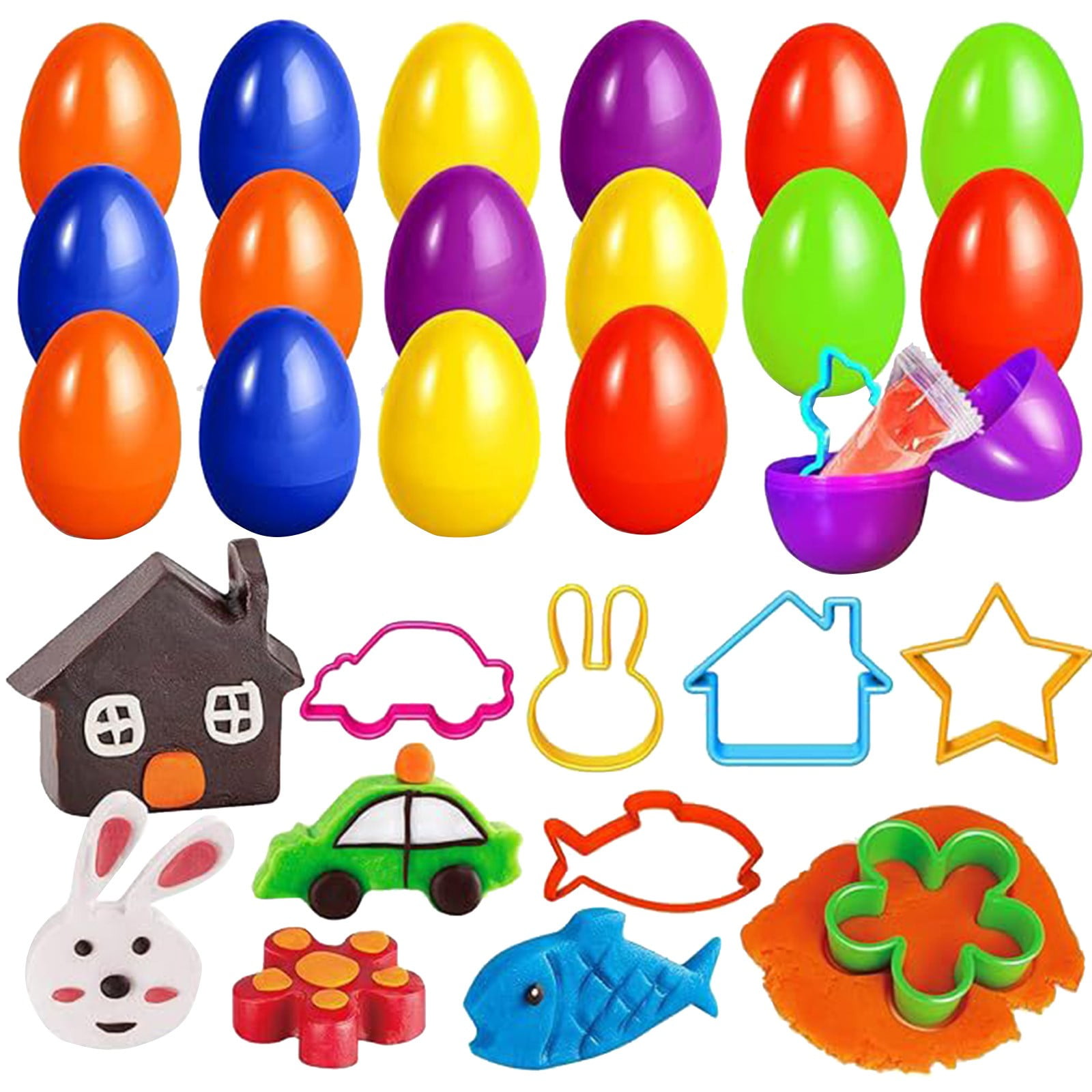 GAFRBALLV Easter Toy Set Party Small Toy DIY Easter Egg Simulation Toy ...