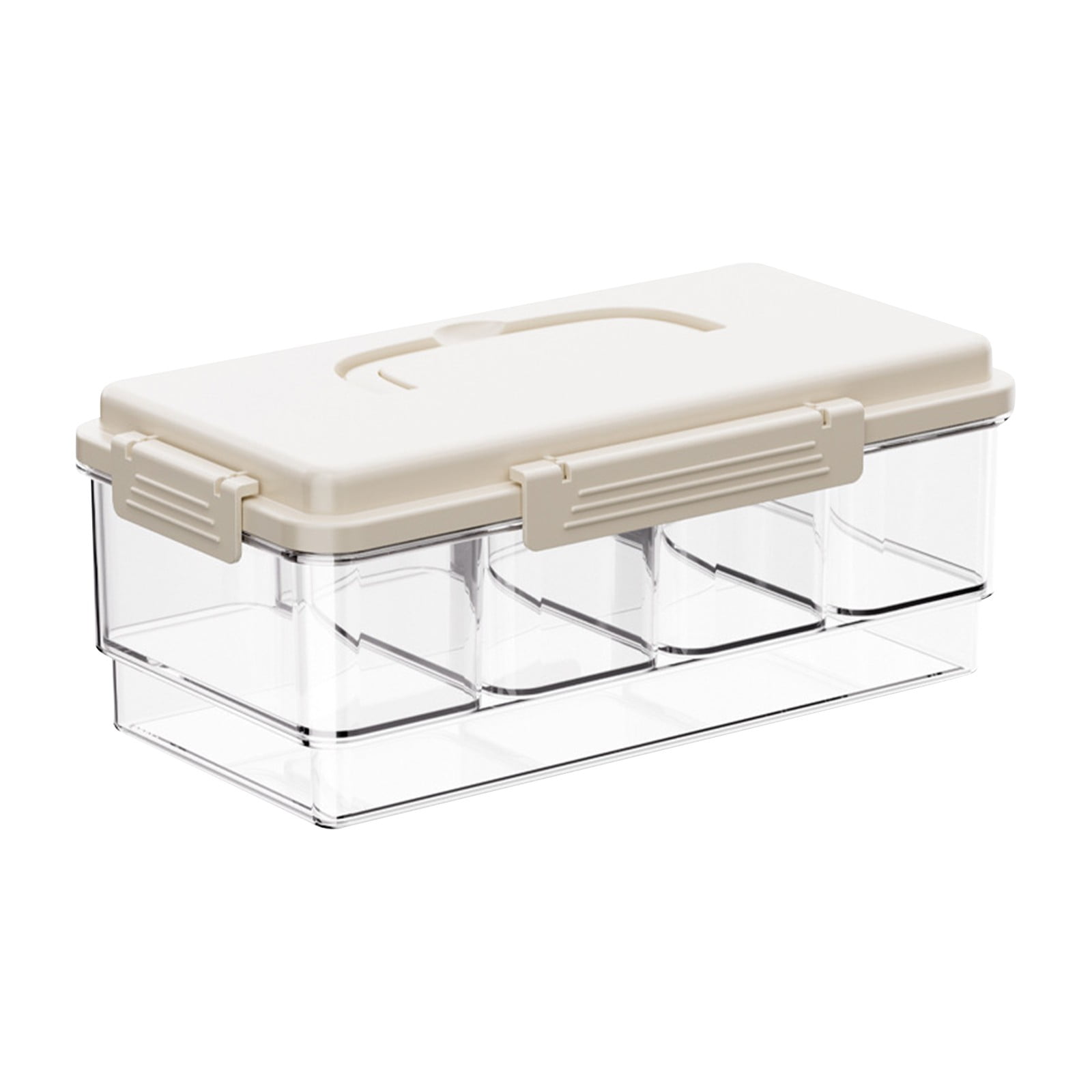 GAFRBALLV Portable Snack Box Container with Ice Pack 4 Large ...