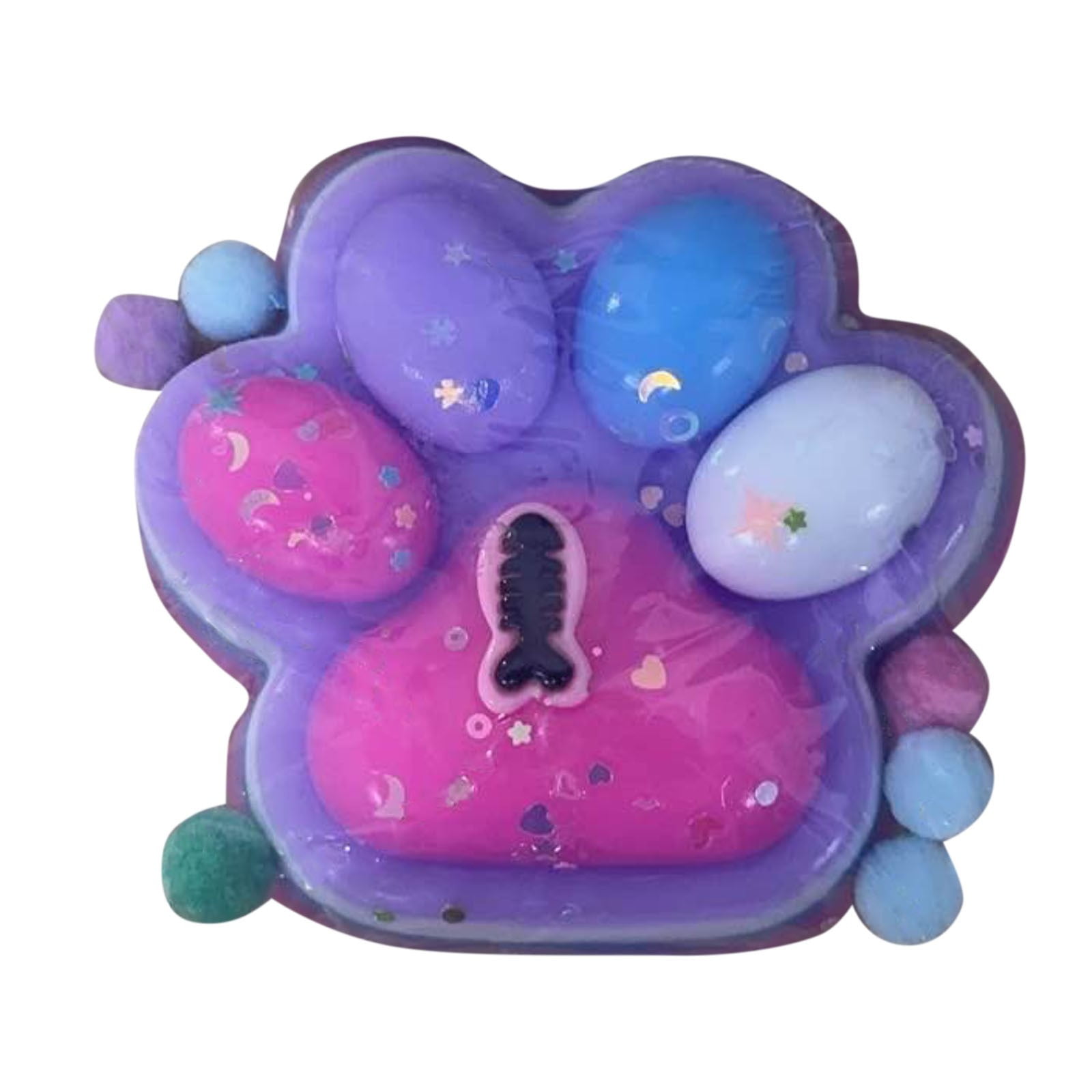GAFRBALLVCute Kawaii Cat Paw Silicone Squeeze Toy – Handmade Squishy ...