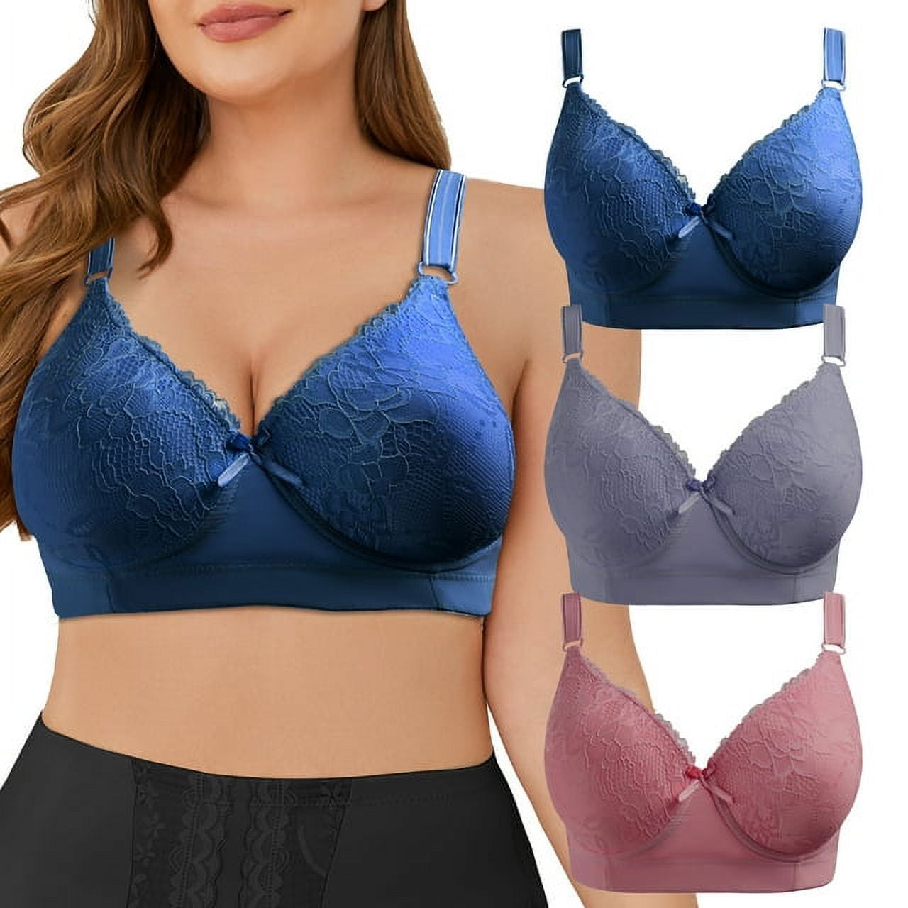 GAI YI 42D push up bras for women,full coverage bras ,back smoothing plus size bras for woman 3 ...