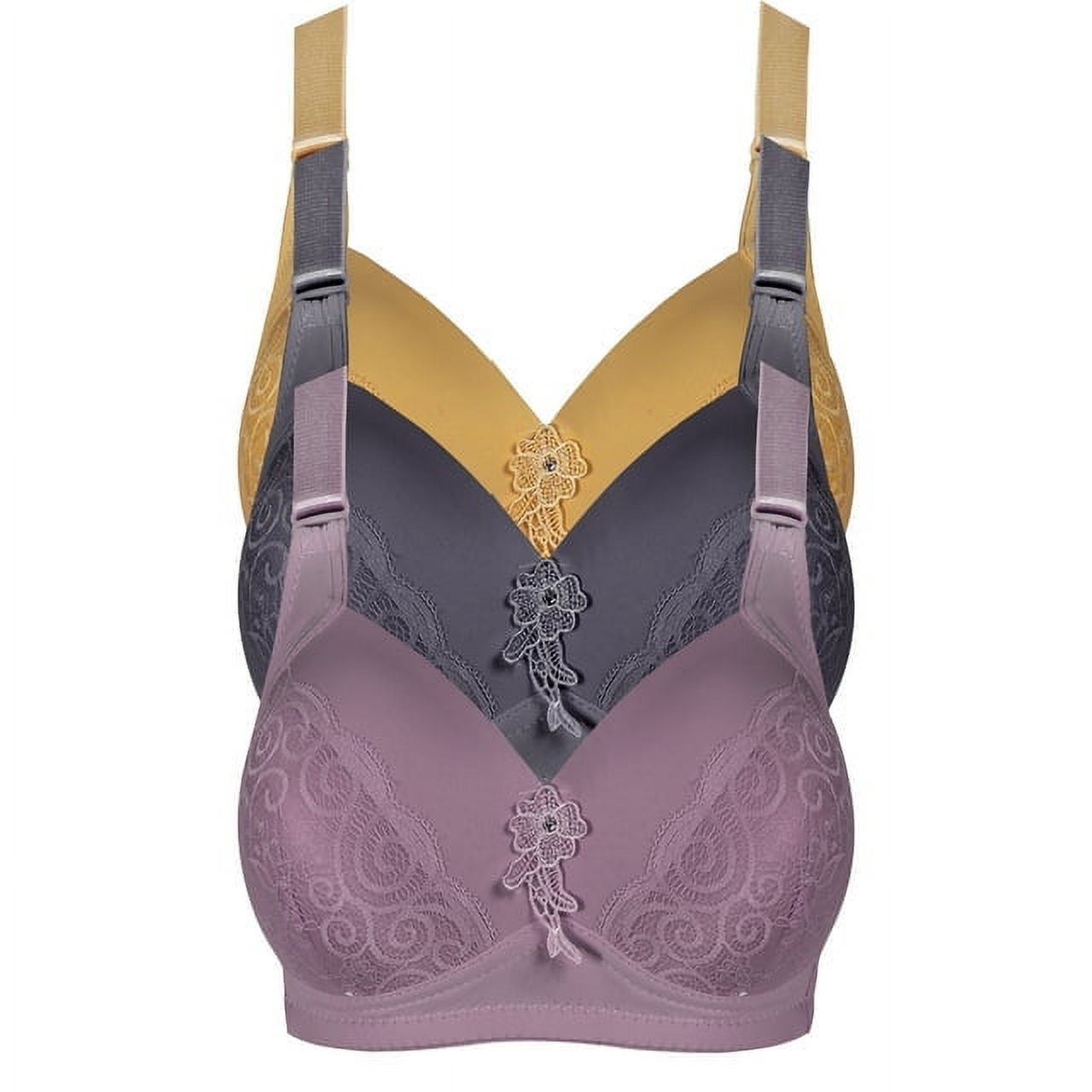 Warner's Womens Daisy Lace Wire-Free Bra Style-2009 - Walmart.com