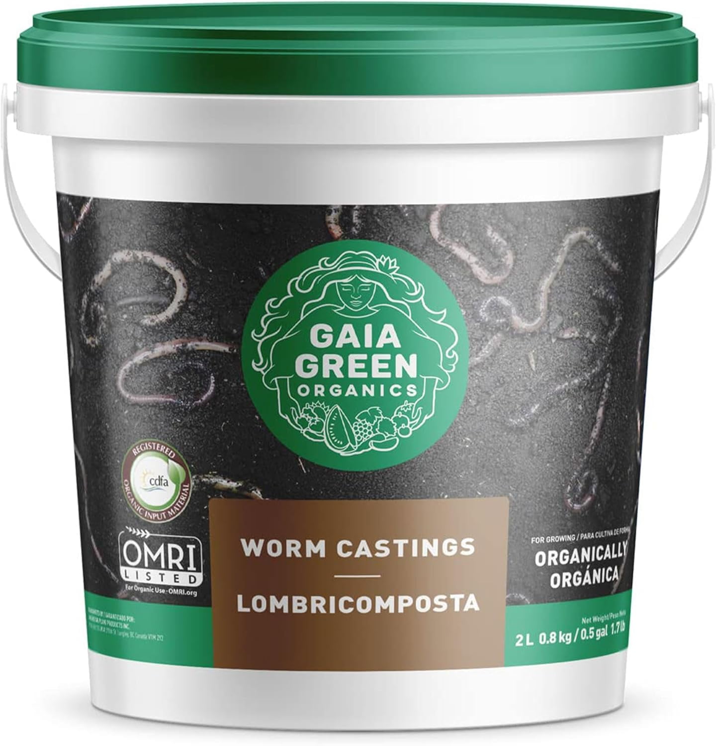GAIA GREEN 2 Liters All-Purpose Worm Castings Powder for Improved Soil ...