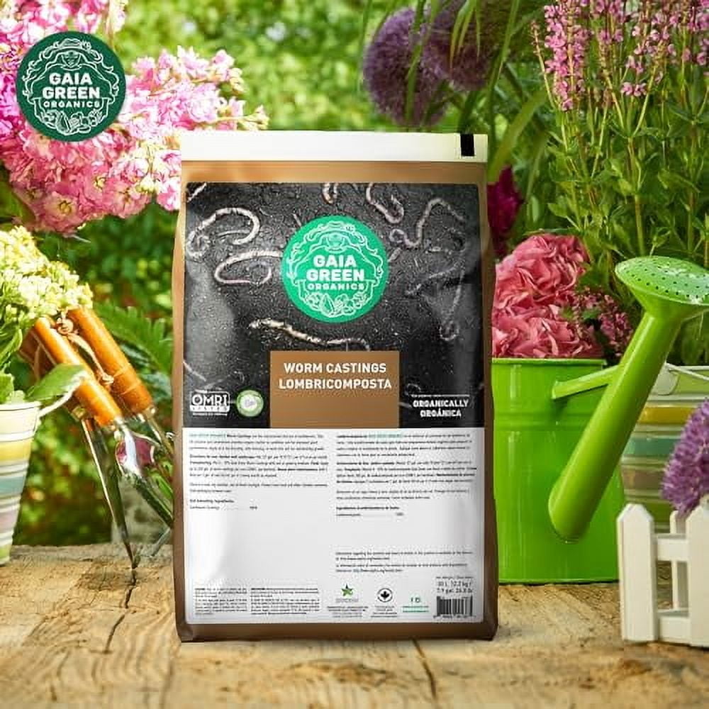 GAIA GREEN 30L Worm Castings Powder, Soil & Plant Fertilizer for Urban ...