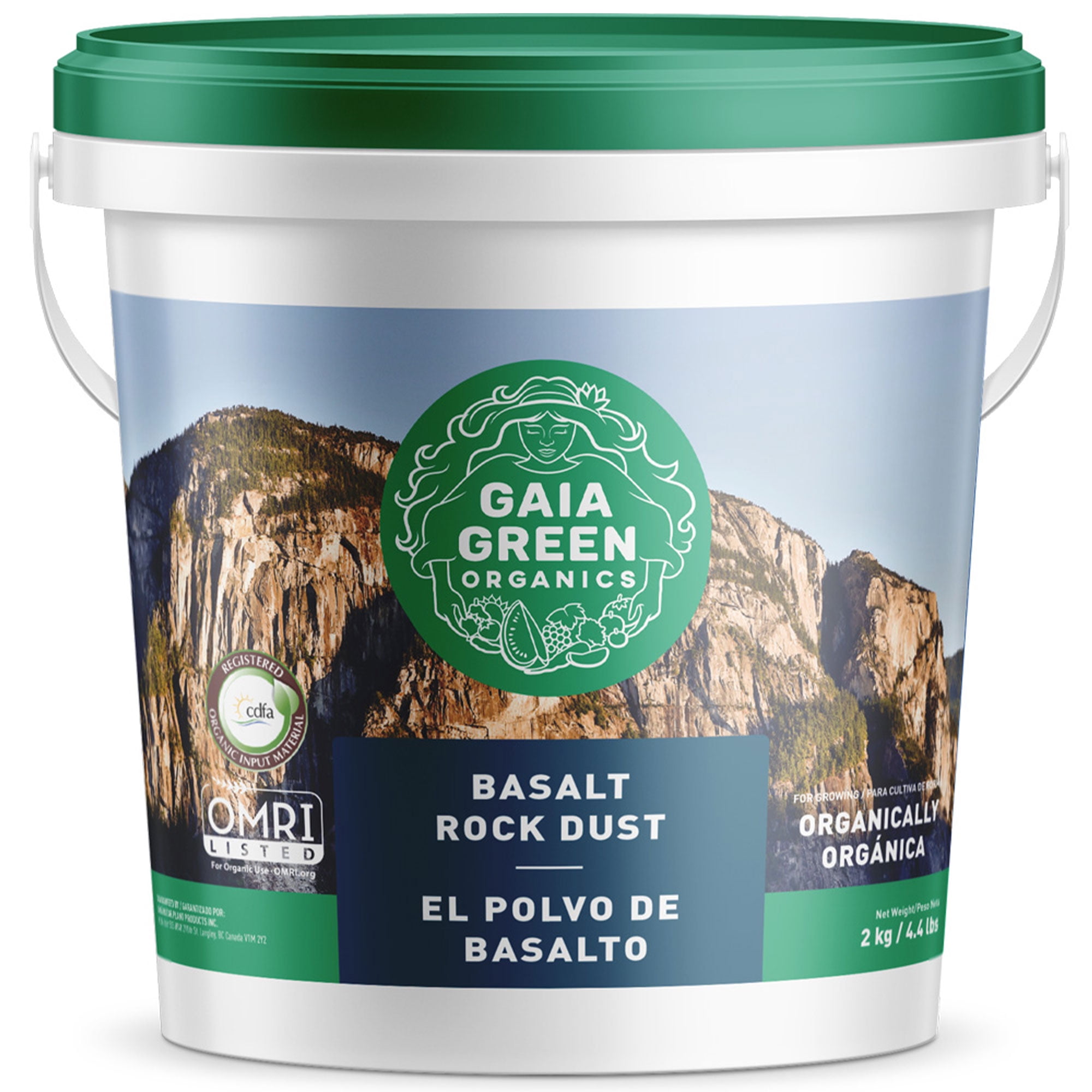 GAIA GREEN Organics Basalt Rock Dust, 2kg - Mineral Soil Plant ...