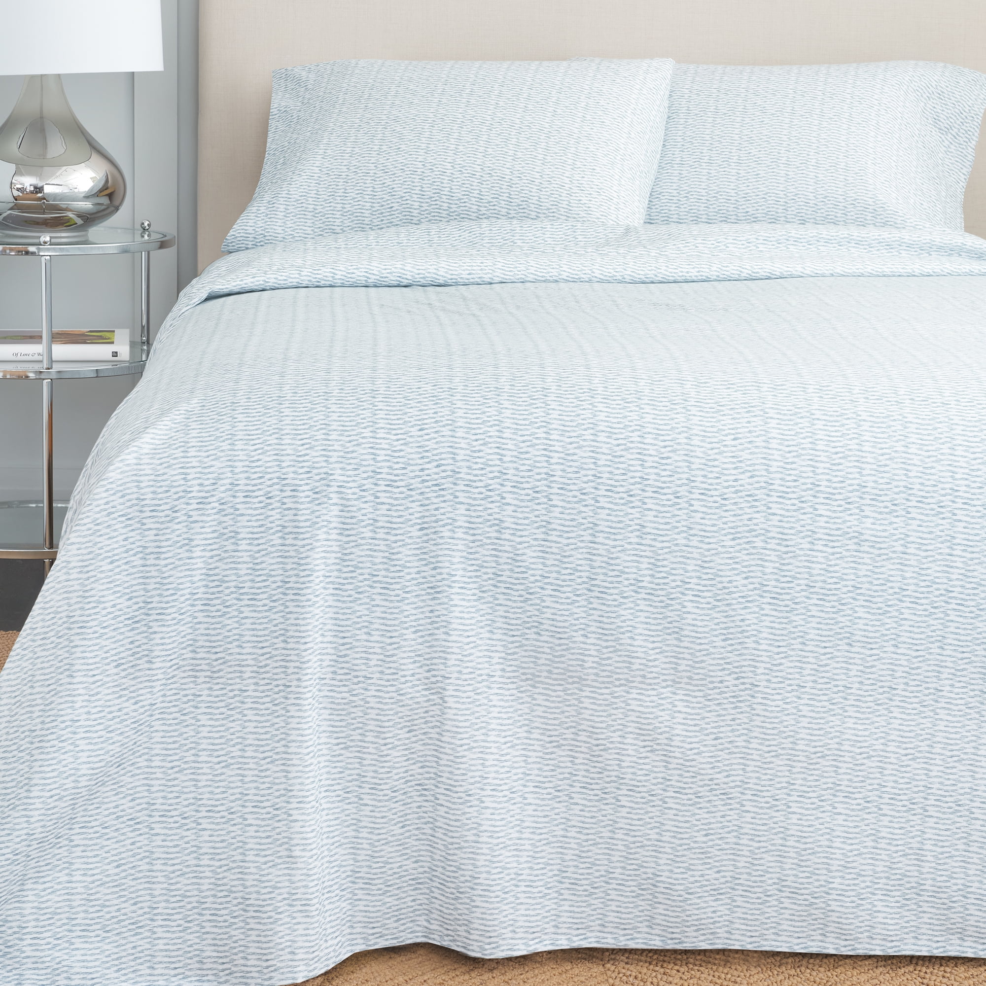 GAIAM® Relax 100% Cotton Garment Washed 4pc Sheet Set, King, Ikat ...