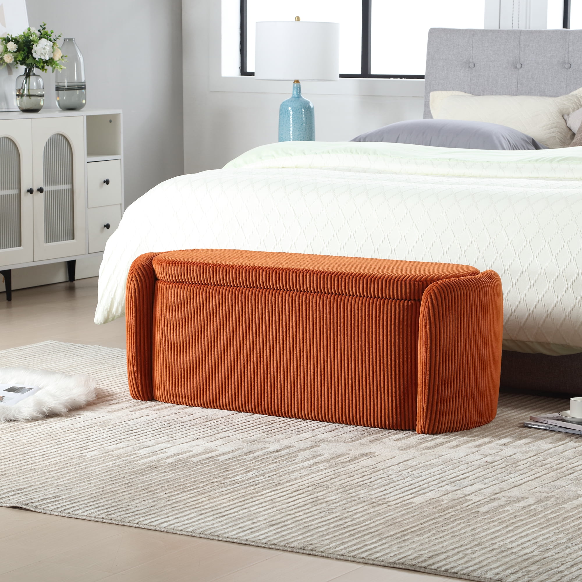 GAKMCIL 44.09" Storage Ottoman, Bedroom End Bench, Hold up to 300lbs ...