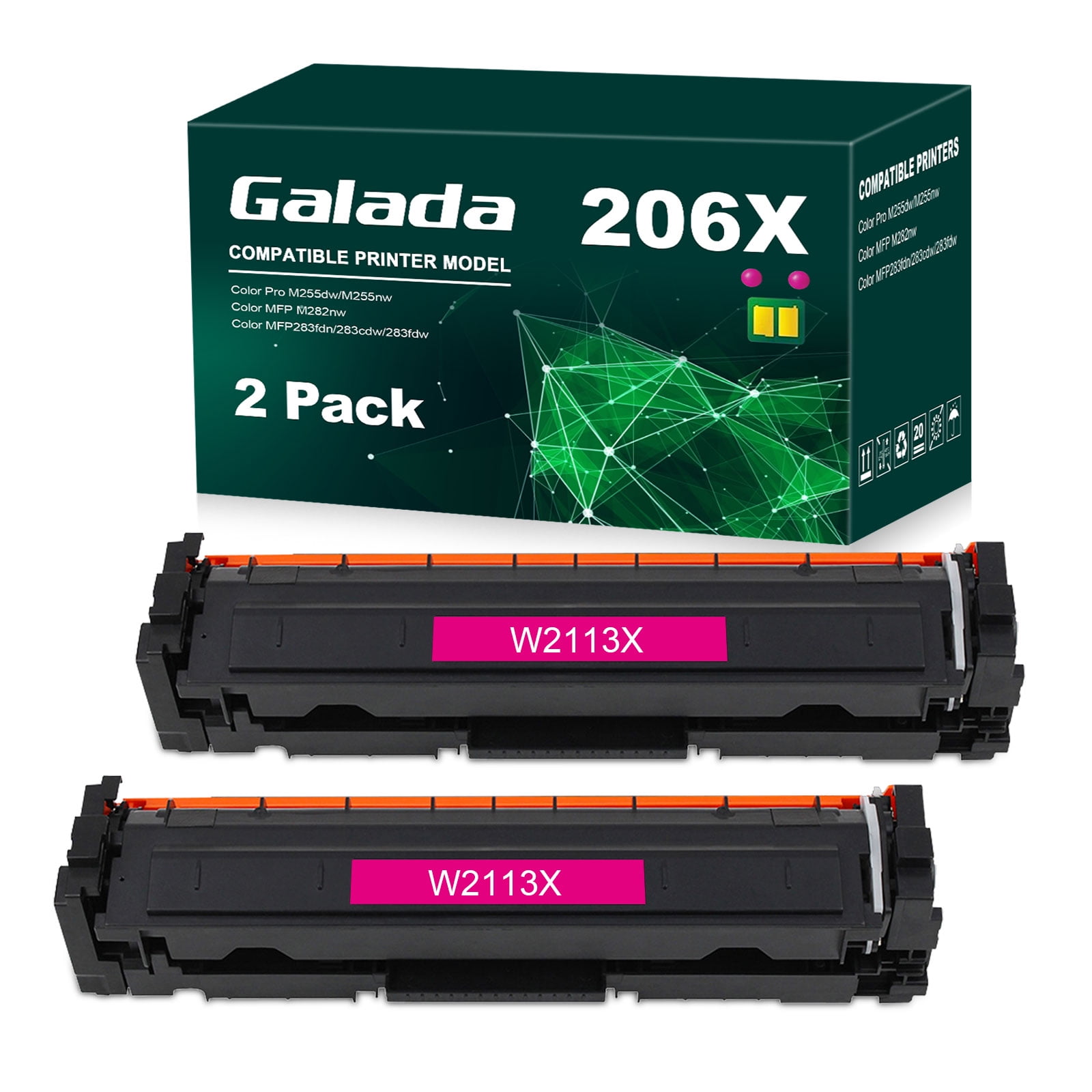 GALADA 206X W2113X Color Toner Cartridge (with Chip) Replacement for HP ...