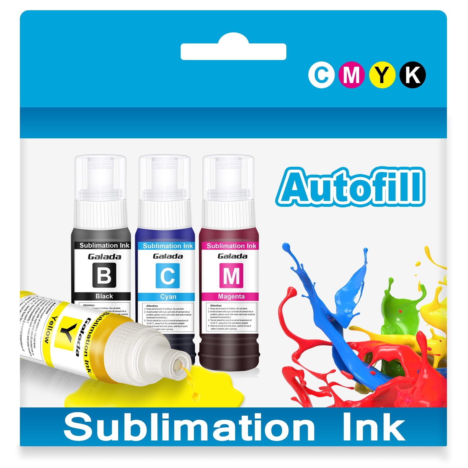 GALADA Sublimation Ink for Epson EcoTank Printers ET-4800 ET-2720 ET ...