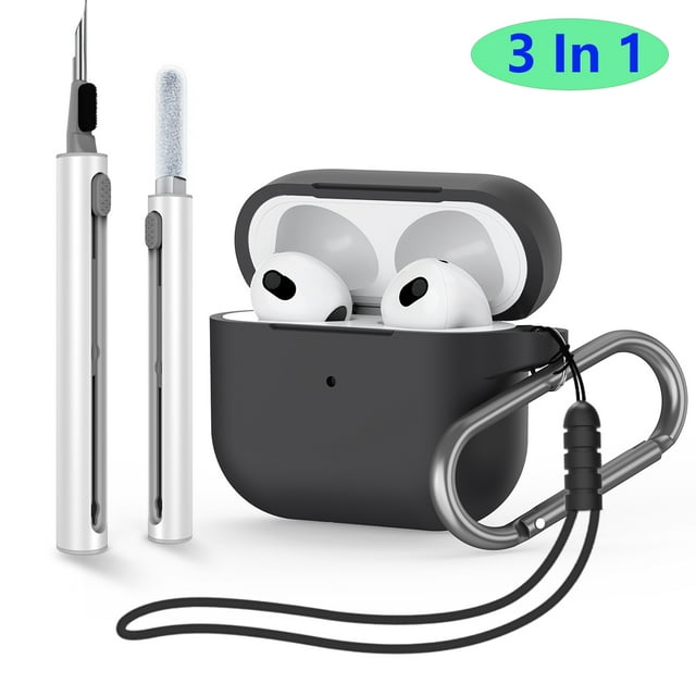 GALAFOKI Airpod 3rd Generation Case with Cleaner, Black - Walmart.com