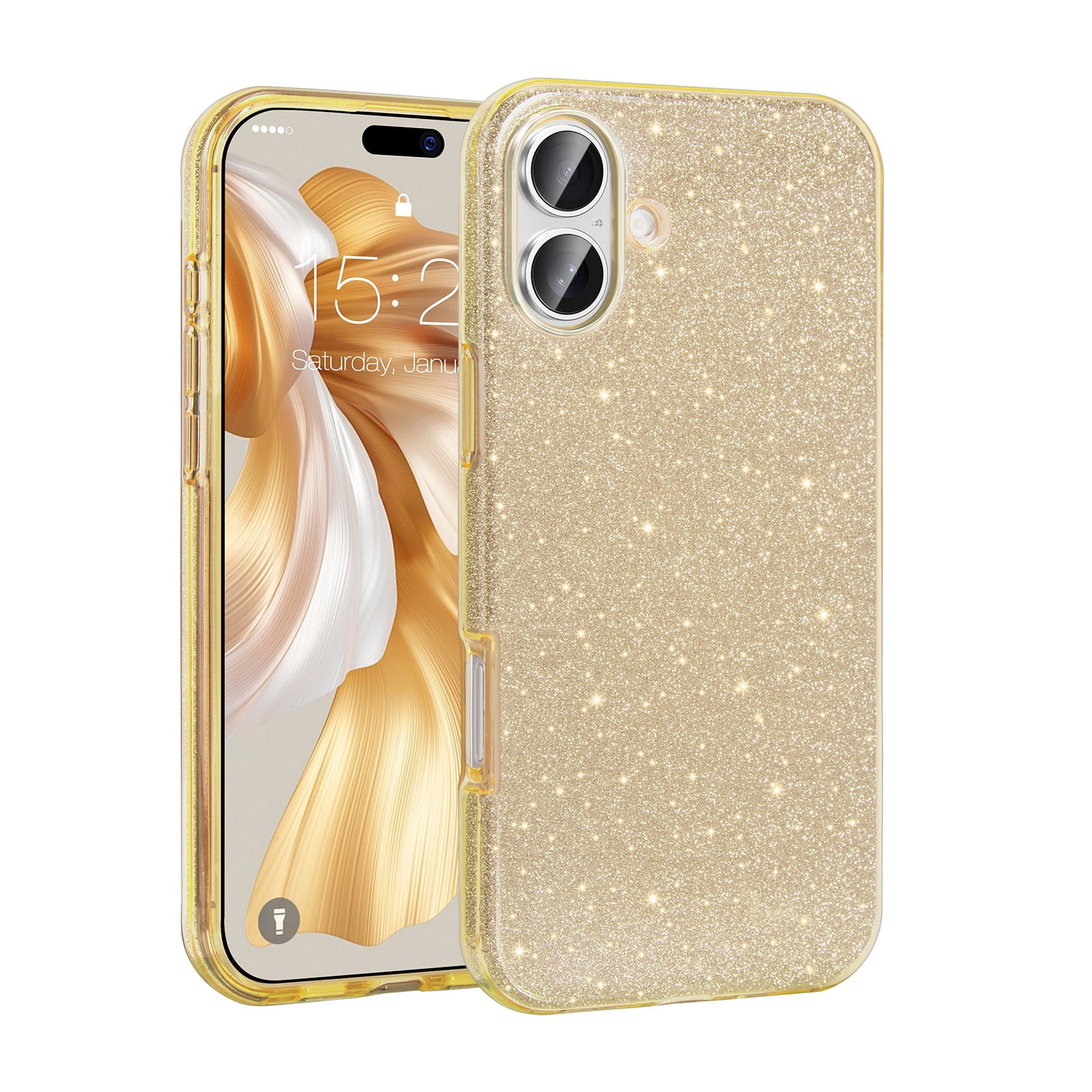 GALAPROX Bling Gillter Design for iPhone 16 Case 6.1'' 2024, Stylish ...