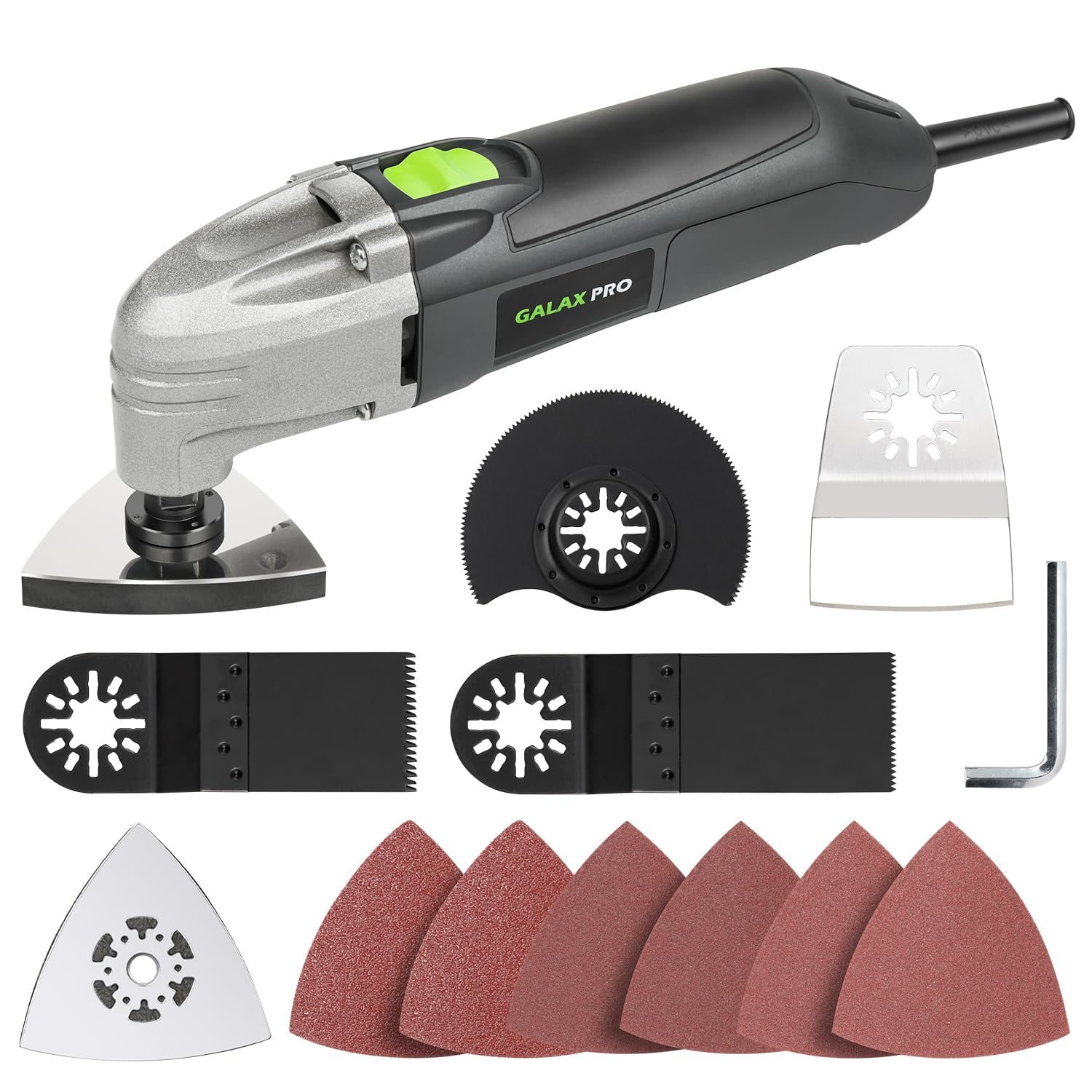 GALAX PRO 22000 OPM 2.0A Oscillating Multi Tool, 3 Degree Oscillating ...