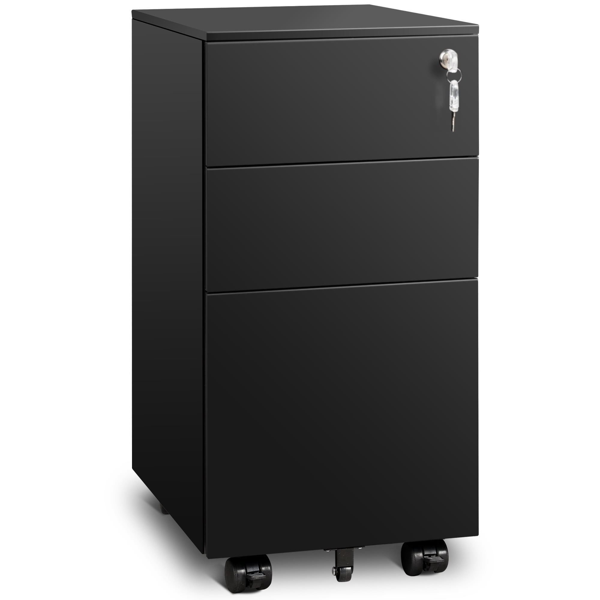 GALAXHERO 3-Drawer File Cabinet, Vertical Metal Filing Cabinet with ...