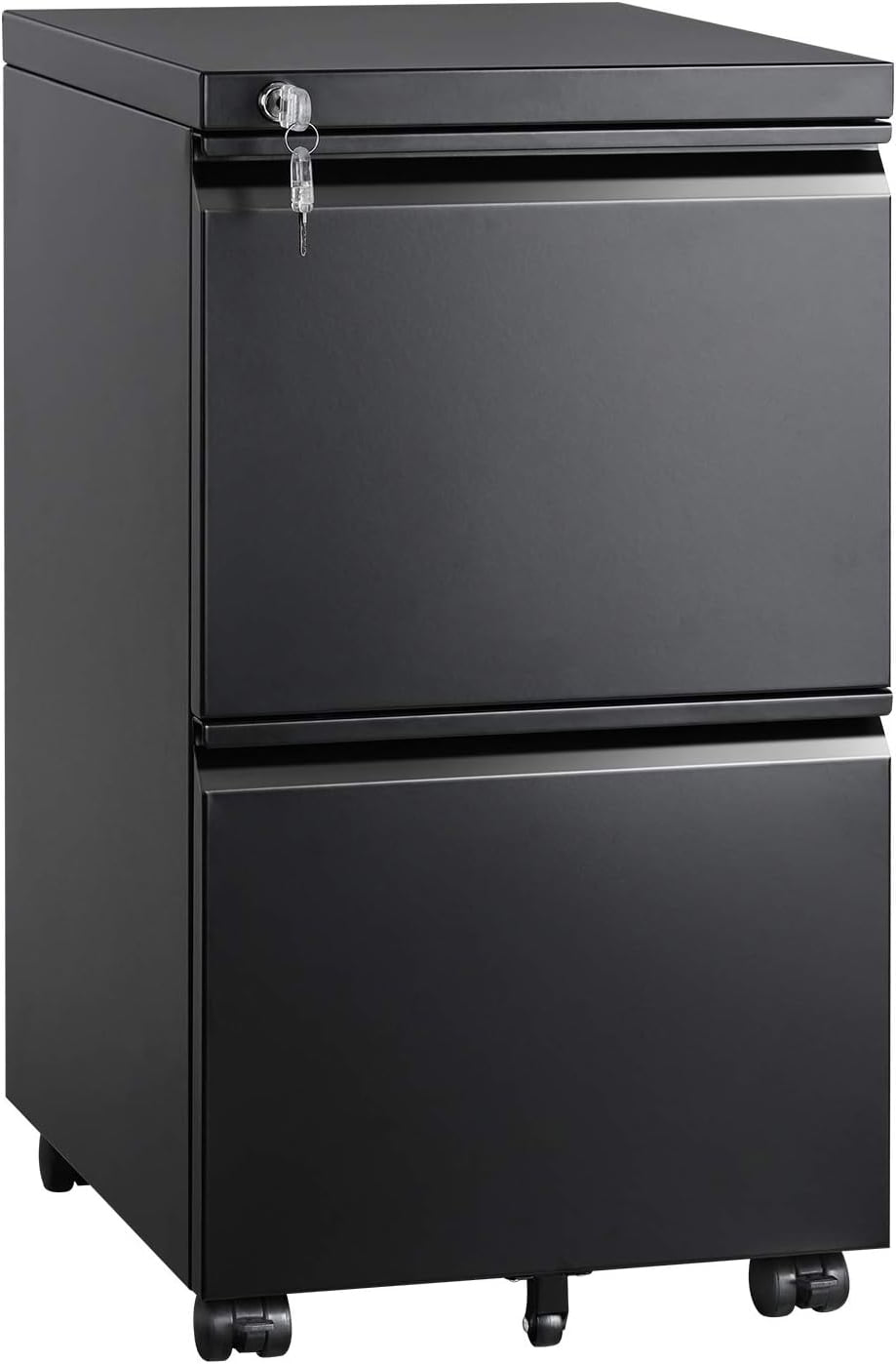 GALAXHERO 2-Drawer Metal File Cabinet, Fully Assembled Under Desk ...