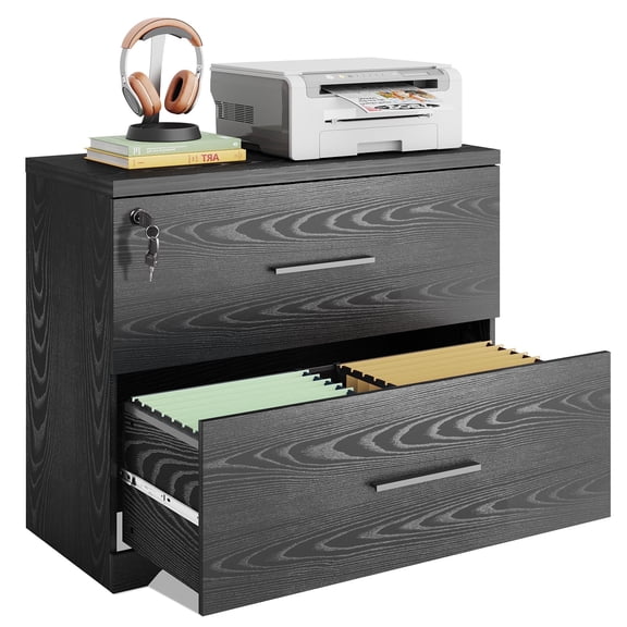 MUER 3 Drawer and 2 Doors File Cabinet with Lock, Printer Stand Lateral ...
