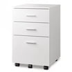 VASAGLE 2-Drawer Moveable File Cabinet with Wheels, Slim Wooden Design ...