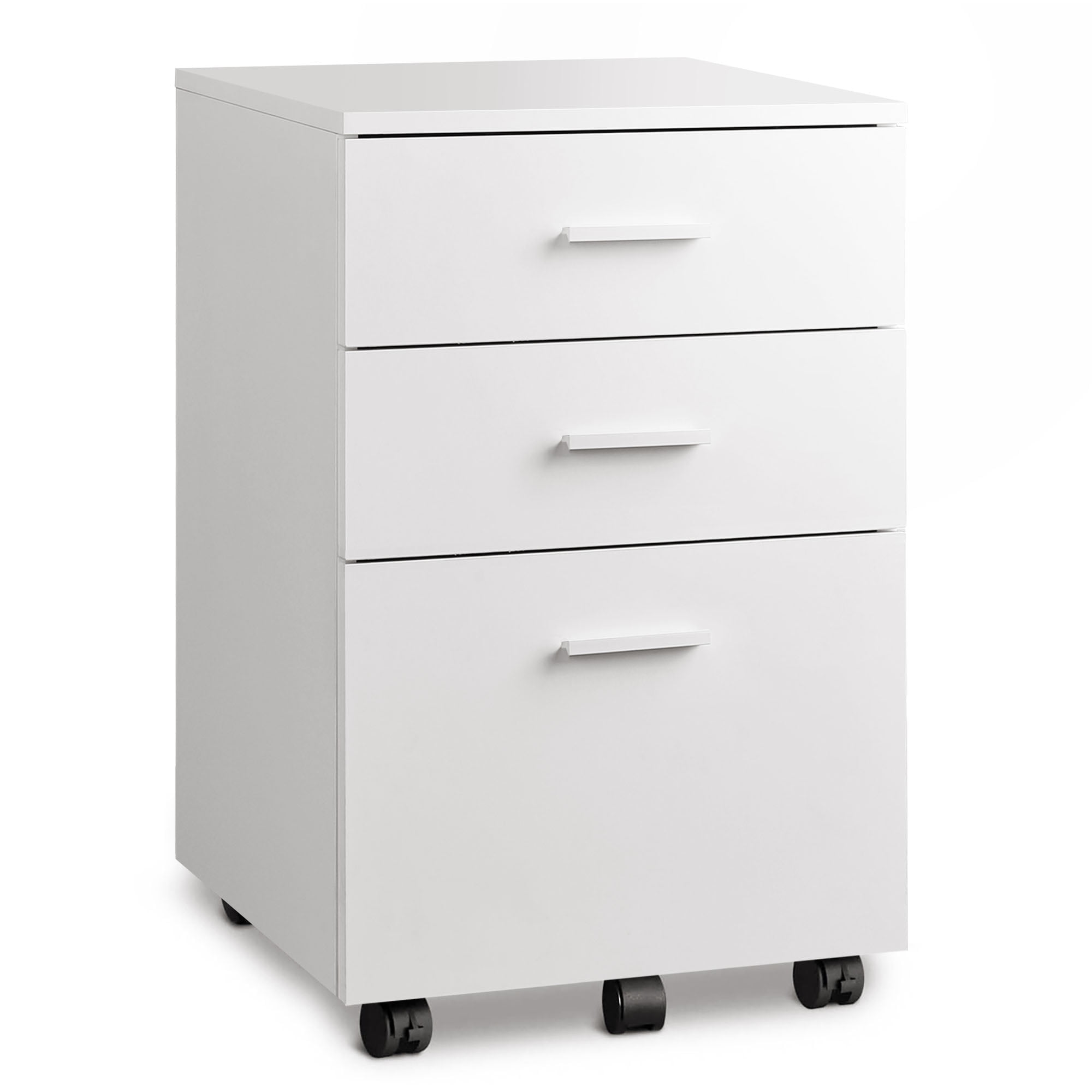GALAXHERO 3-Drawer Wood Mobile Filing Cabinet, Rolling File Cabinet for ...
