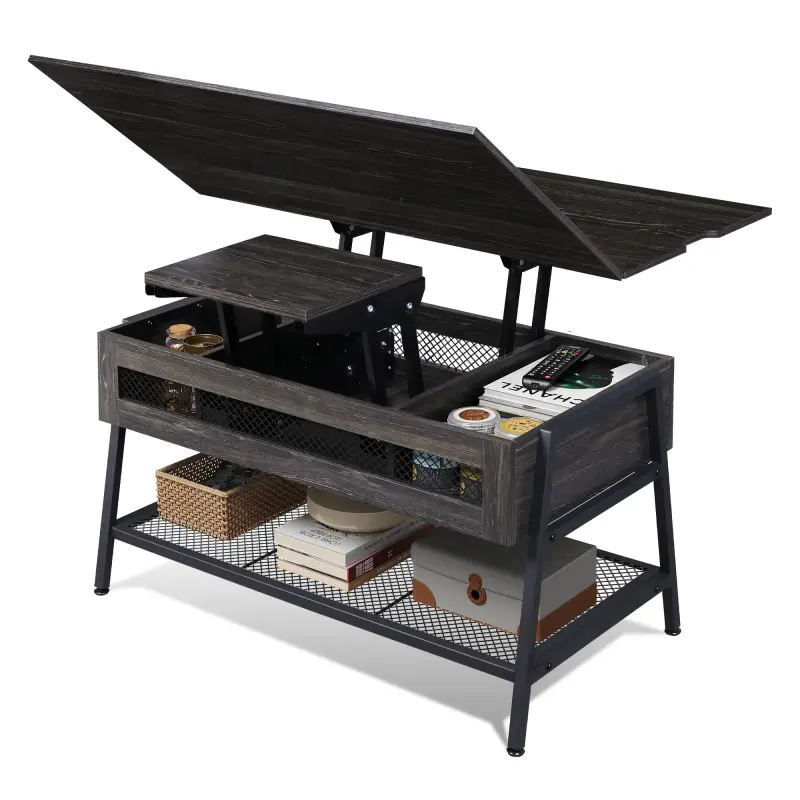 GALAXHERO 3-in-1 Lift Top Coffee Table with Hidden Compartment, Multi ...