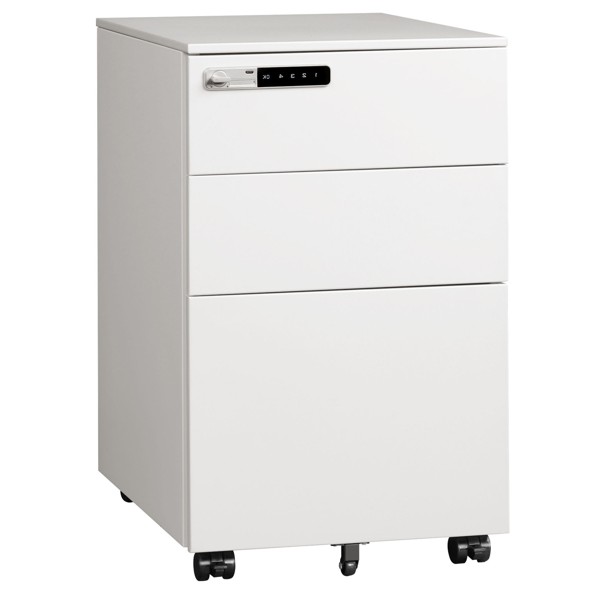 GALAXHERO Filing Cabinet 3-Drawer Metal File Cabinet with Combination ...