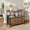 Aheaplus Vertical File Cabinet with Charging Station, Lock & Large ...